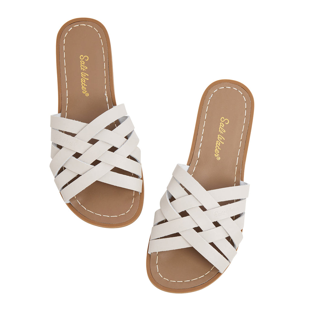Salt-Water Retro Slide (Ladies) - Stone – Salt Water Sandals