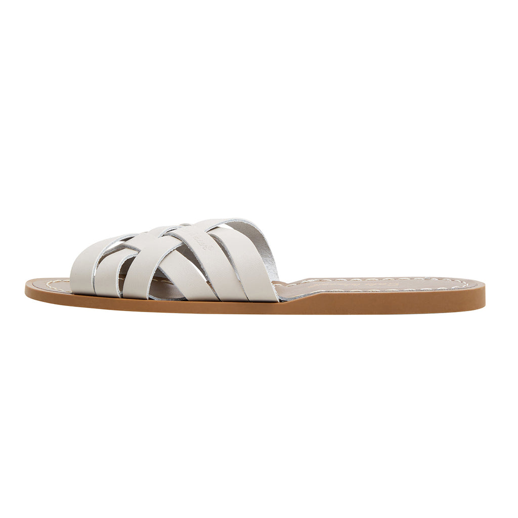 Salt-Water Retro Slide (Ladies) - Stone – Salt Water Sandals