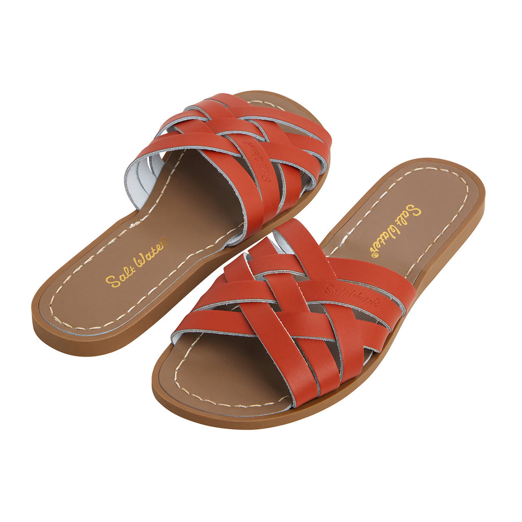 Salt-Water Retro Slide (Ladies) - Paprika – Salt Water Sandals